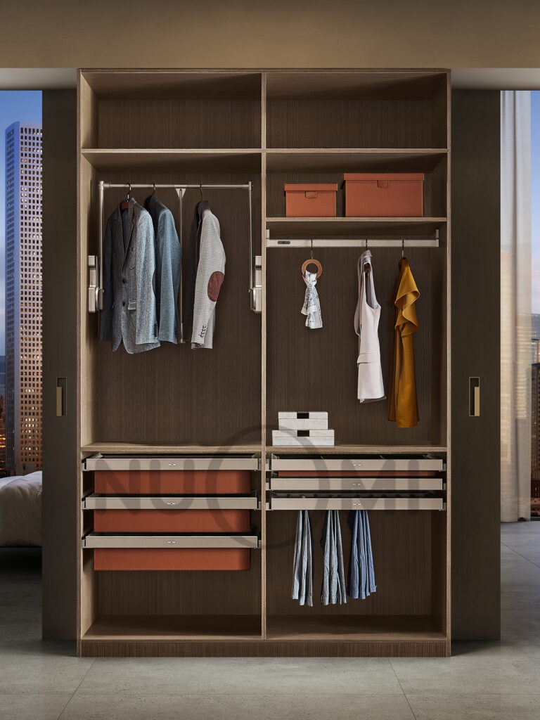 Get Organized With Modern Bedroom Wardrobe Storage Systems - NUOMI