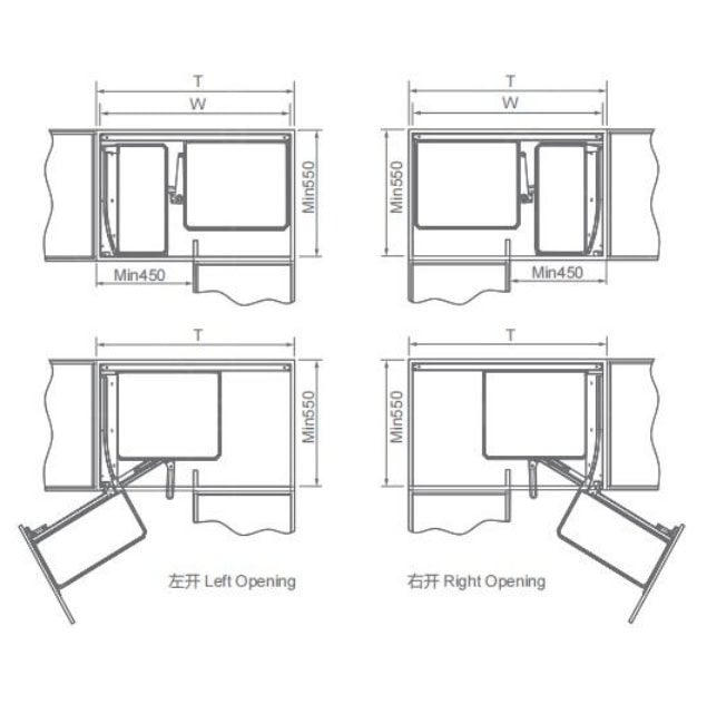 Magic Corner For Kitchen Cabinets | Magic Corner Dimensions - NUOMI