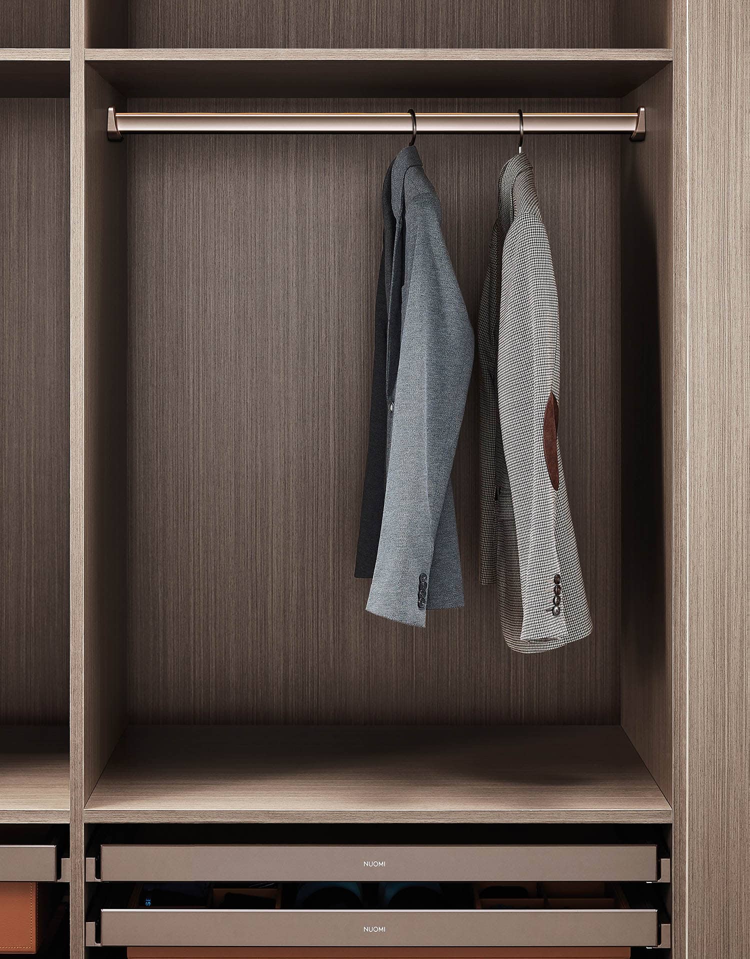 Hanger Rod For Clothes | Bedroom Wardrobe Design - NUOMI